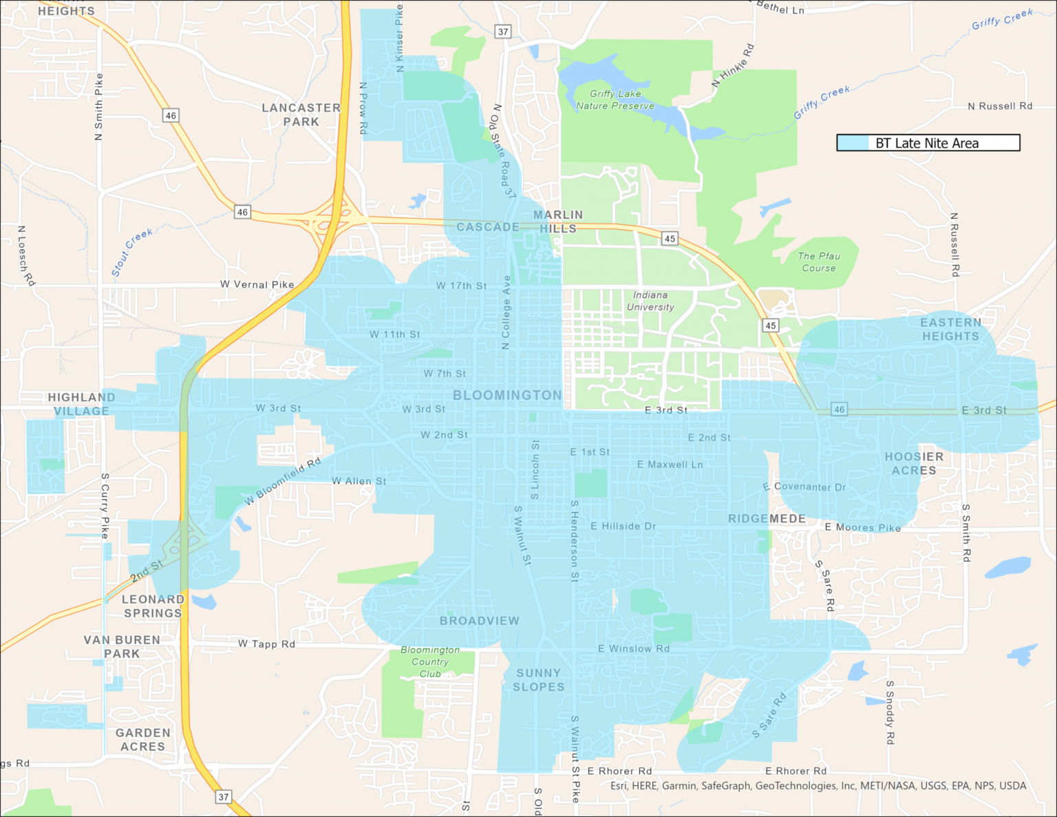 BT Late Nite on Demand – Bloomington Transit